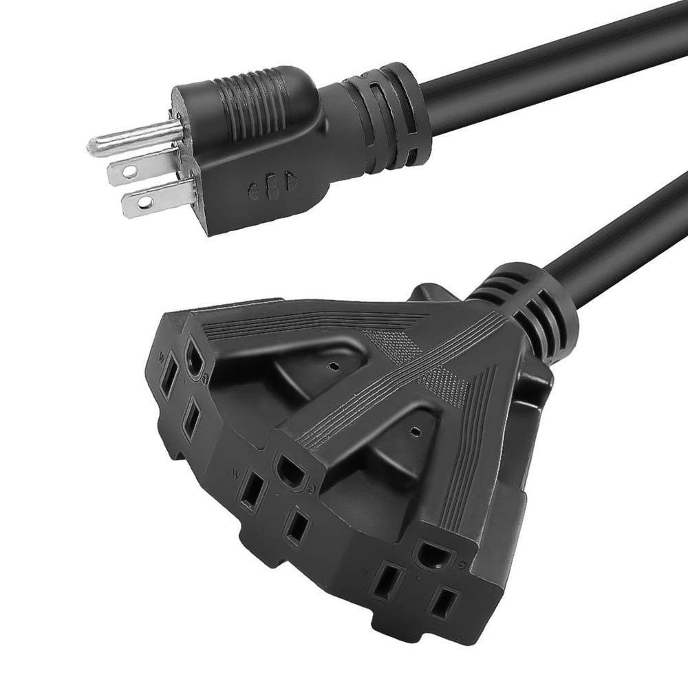 3 ft. 1875W 12-Gauge SJTW 1-Conductor Outdoor Indoor Heavy Duty ...
