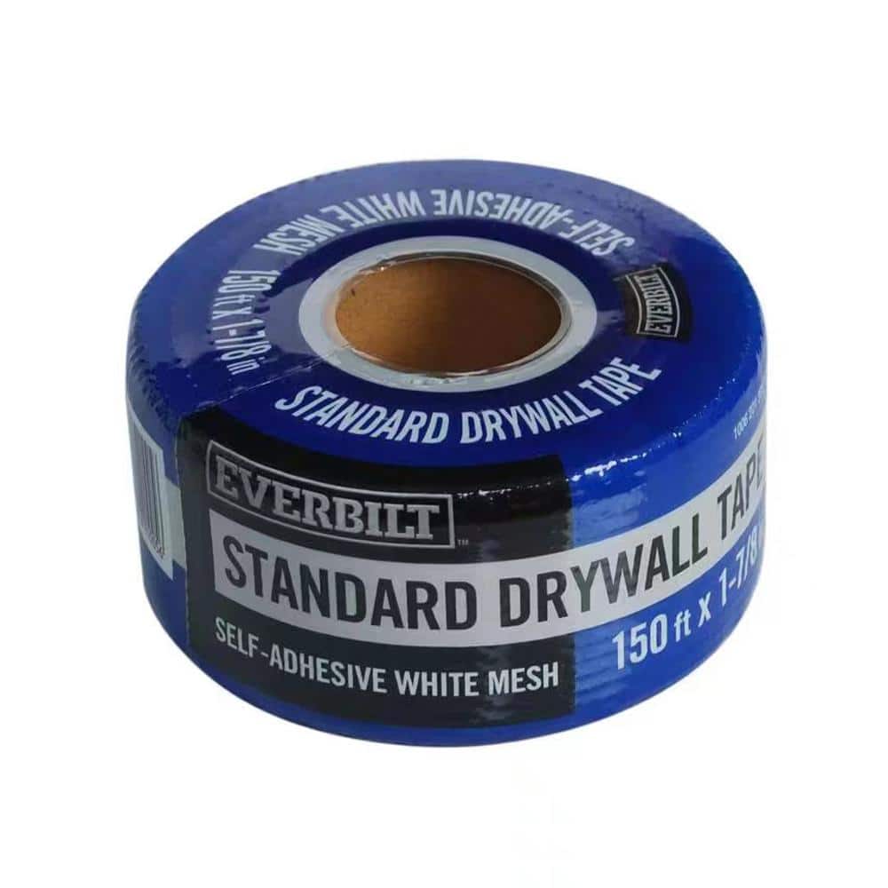 Everbilt 1-7/8 in. x 150 ft. White Self-Adhesive Mesh Drywall Joint ...