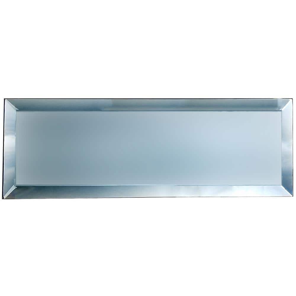 Reviews For Abolos Blue 3 In X 12 In Beveled Frosted Matte Glass