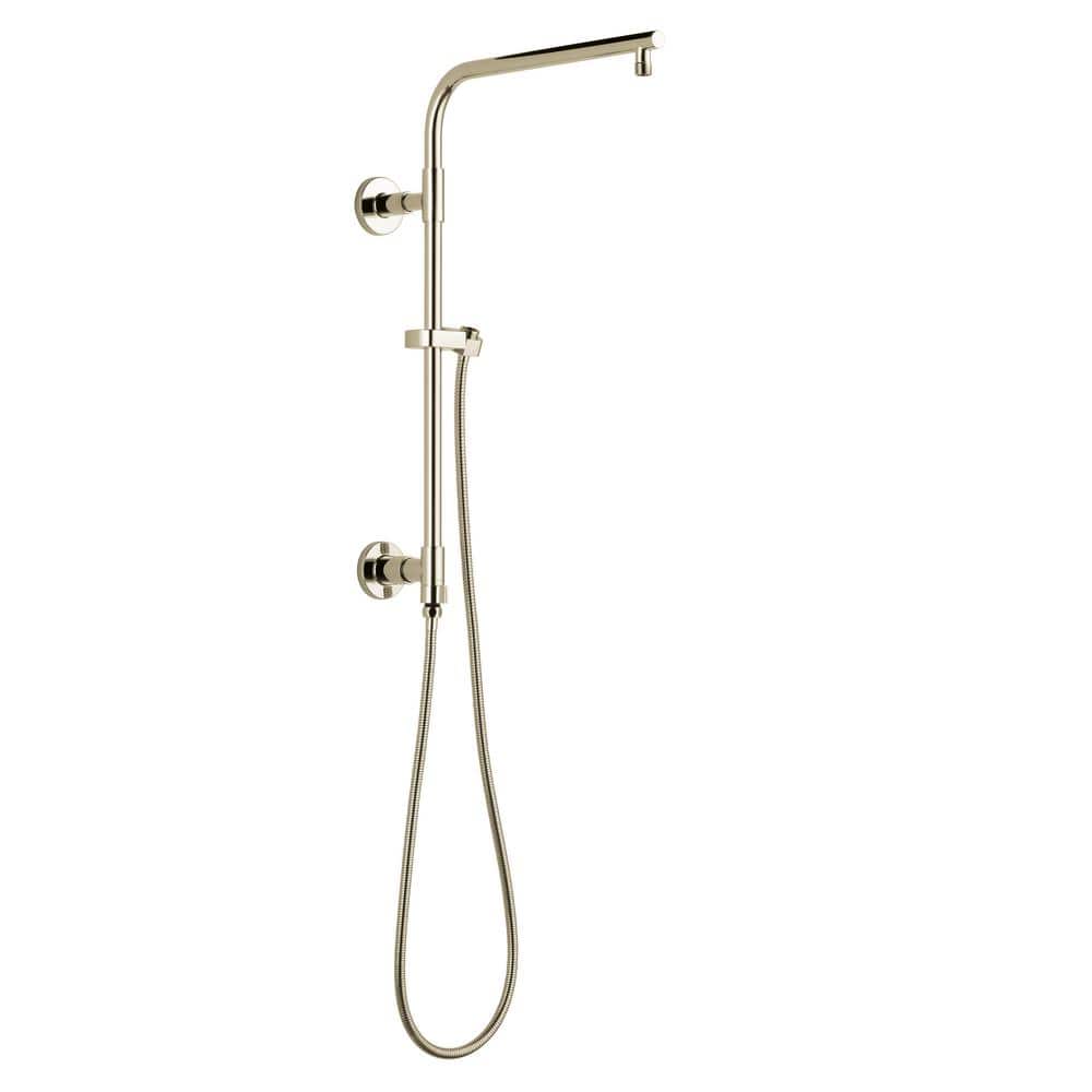 Delta Emerge Round Contemporary 18 in. Column Shower Bar in Lumicoat ...