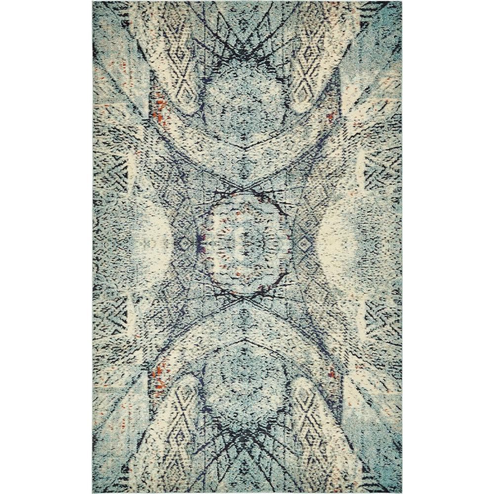 Unique Loom Vita Munch Blue 10' 6 x 16' 5 Area Rug 3139987 - The Home Depot