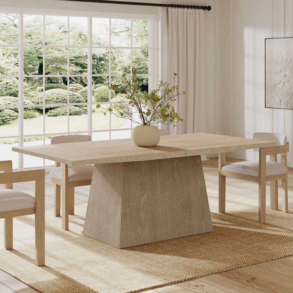 CHRISTOPHER KNIGHT HOME Olin Light Natural Wood 82 in. W Rectangle ...