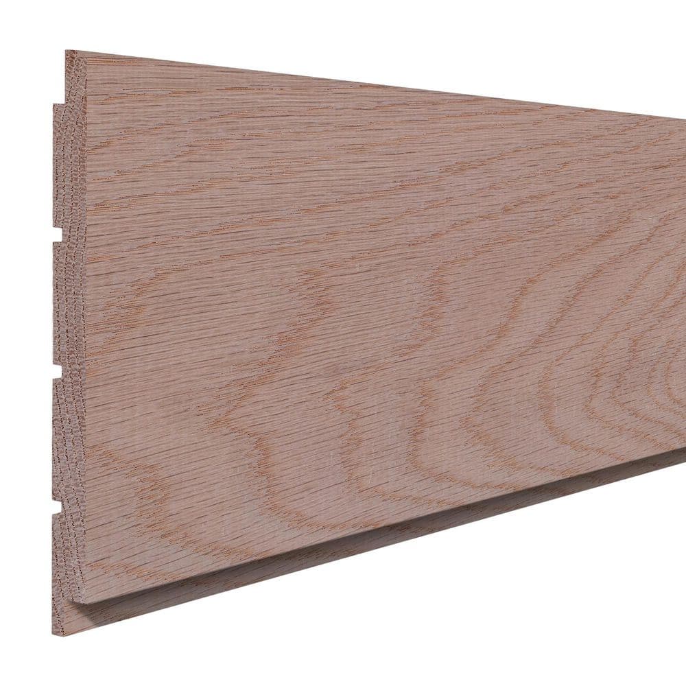 Ornamental Mouldings 0.4375 in. T x 5 in. W x 7.66 ft. L Unfinished Red ...