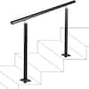 VEVOR 4 ft. Aluminum Handrail Fits 2 Steps or 3 Steps Flexible ...
