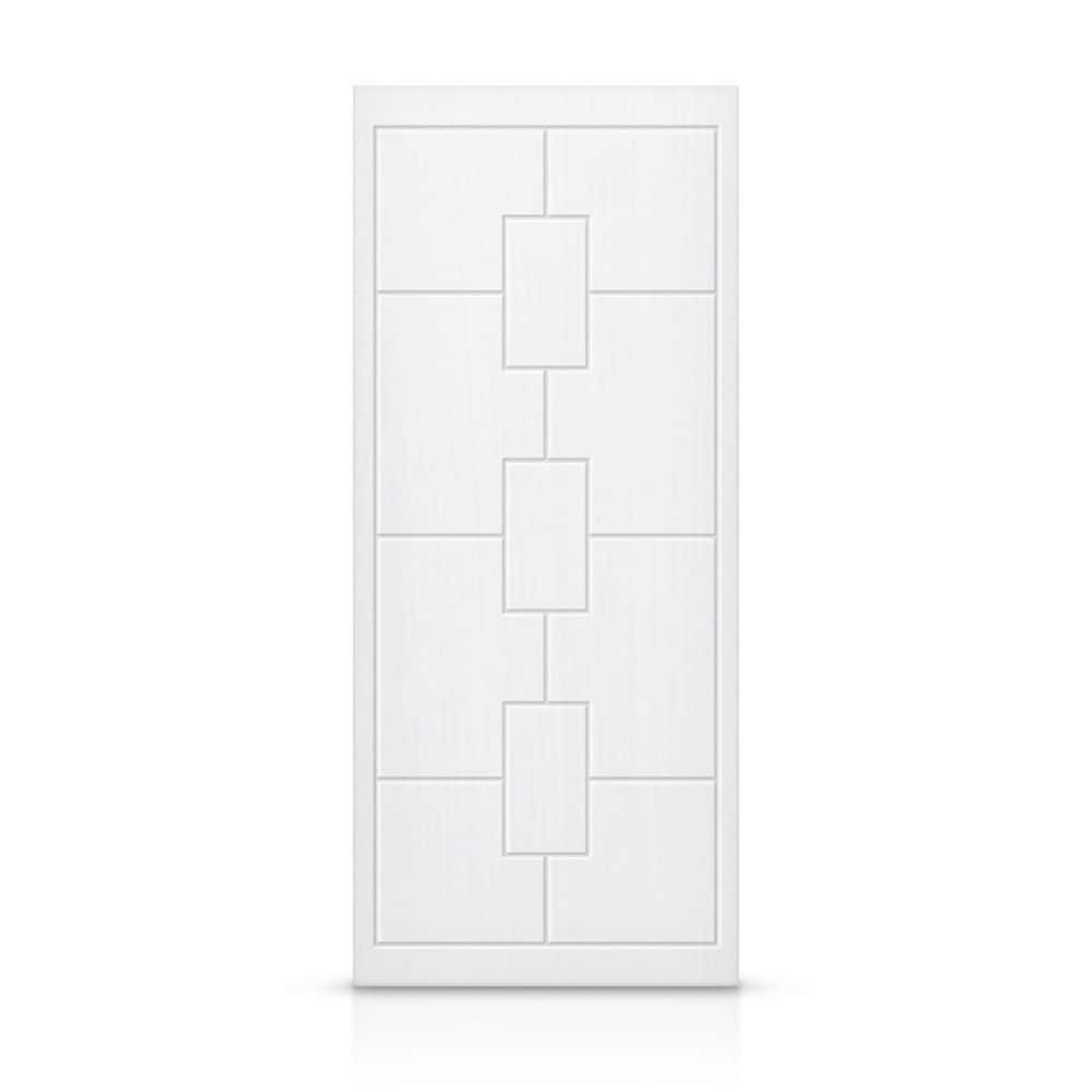 CALHOME 24 in. x 84 in. Hollow Core White Painted Composite MDF ...