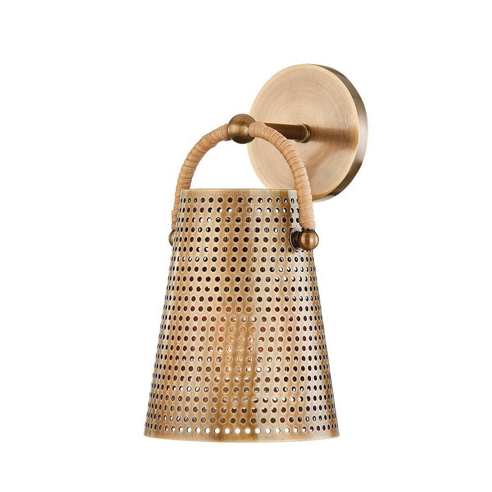 Troy Lighting Nile 1-Light Patina Brass Wall Sconce B8213-PBR - The ...