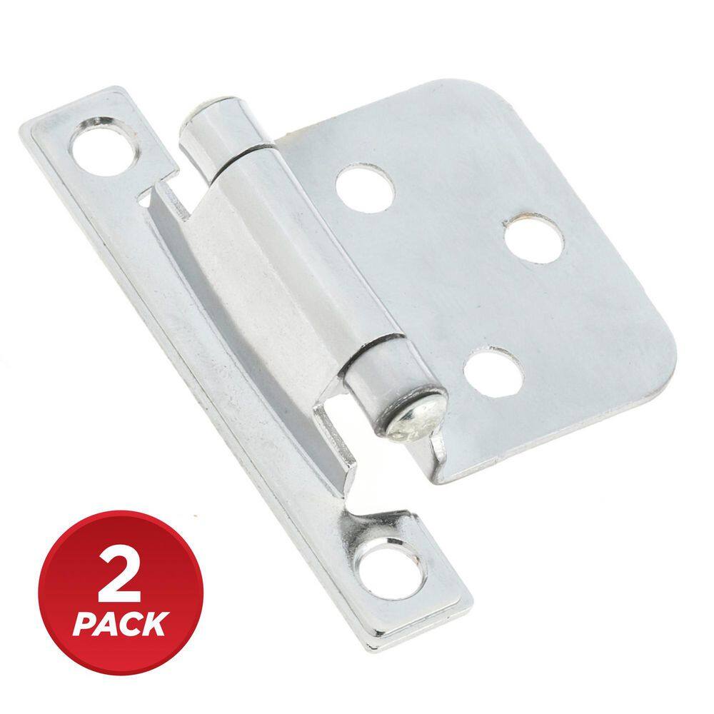 Richelieu Hardware (2-Pack) Variable Overlay Chrome Semi-Concealed Self ...