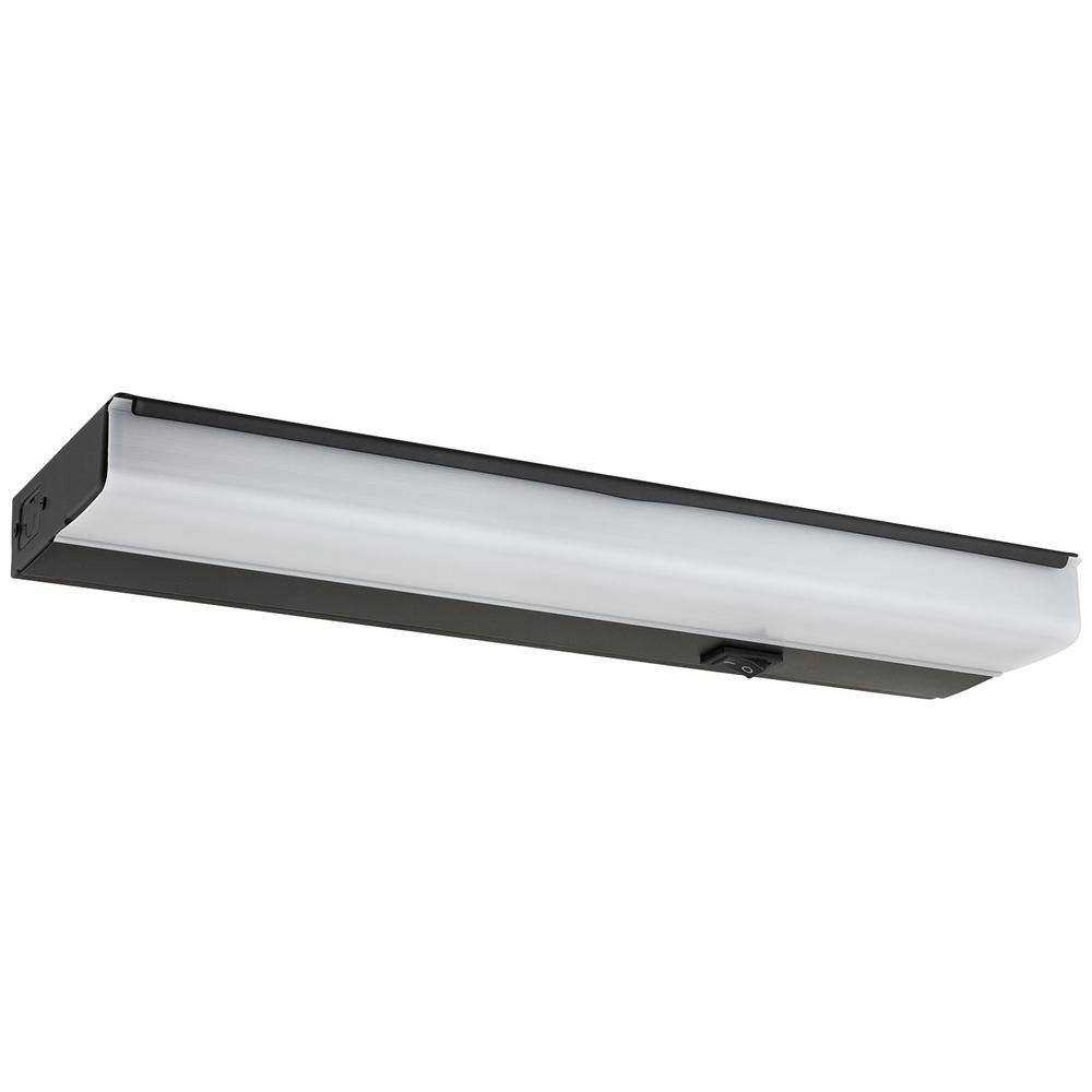 Sunlite Hardwired 12 in. LED Black Dimmable 90 CRI Under Cabinet Light ...