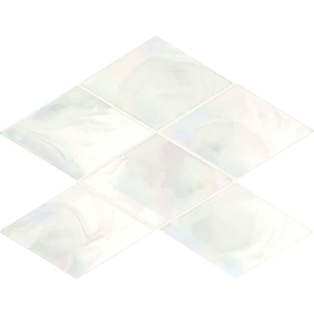Reviews for Daltile Starcastle Milky Way 12 in. x 10 in. Glass Diamond ...