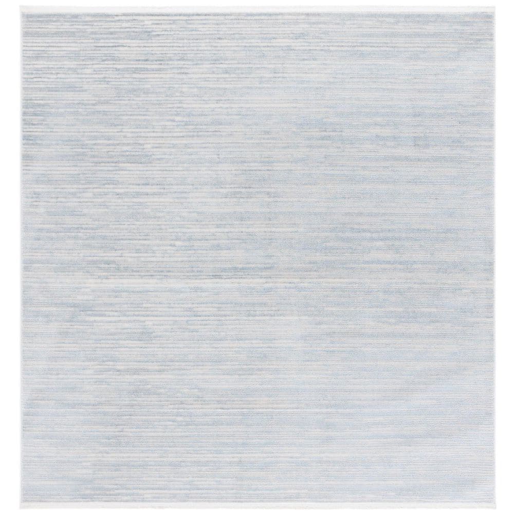 SAFAVIEH Mila Light Blue/Gray 7 ft. x 7 ft. Abstract Distressed Square ...