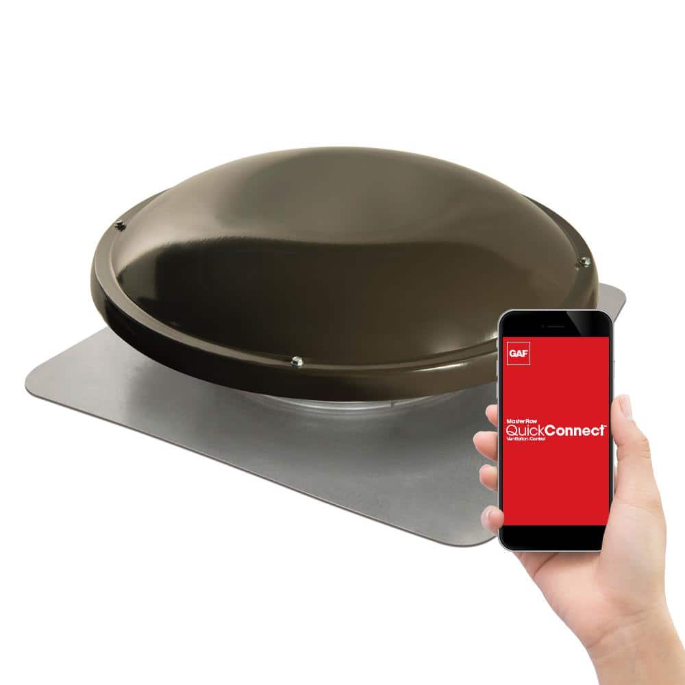 Master Flow 1250 CFM Weathered Wood Galvanized Quick Connect Roof Mount ...