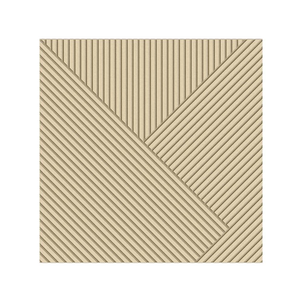 CALHOME 24 in. x 24 in. x 1/4 in. MDF Decorative Wall Panel (16-Pieces ...