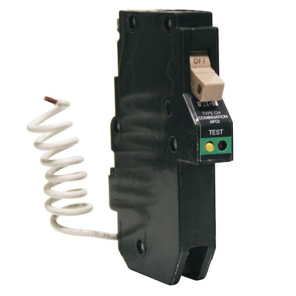 Eaton Type CH 20 Amp 3/4 in. Single Pole Combination Arc Fault Circuit ...
