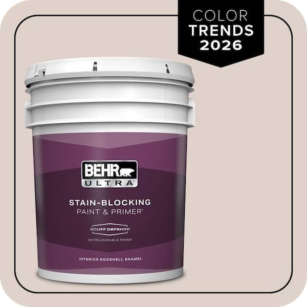 BEHR ULTRA 5 gal. #N150-1 Mocha Ice Extra Durable Eggshell Enamel ...