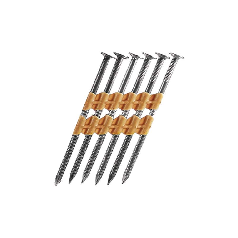 HUTTIG-GRIP 2-3/8 in. x 0.113-Gauge 21-Degree Plastic Strip Bright Ring ...