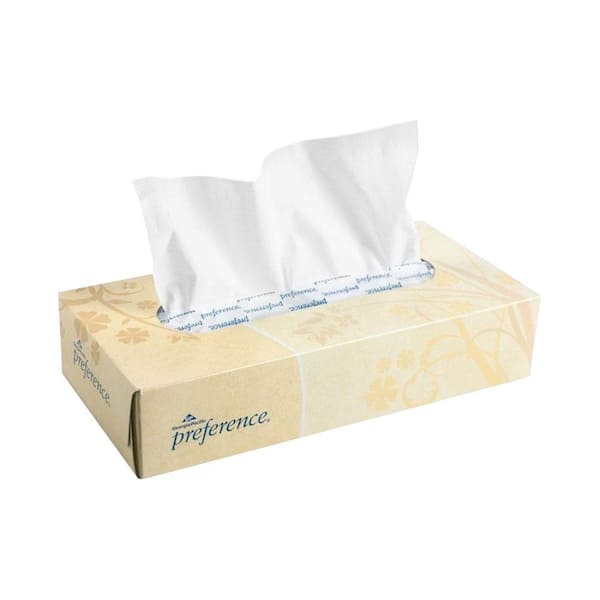 Georgia-Pacific 8.30 in. x 8 in. Facial Tissue 2-Ply (100 Sheets per ...