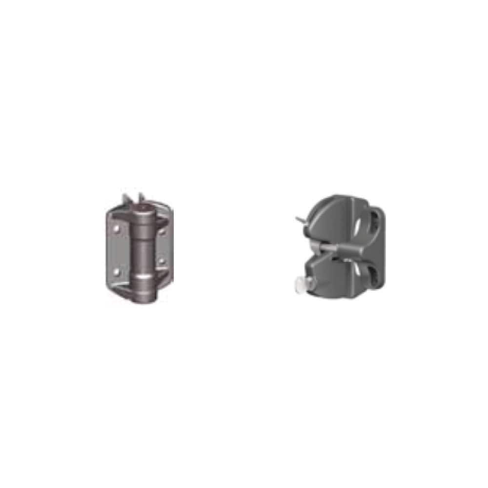 FORTRESS Inspire 3 in. x 4 in. Black Sand Metal Gate Kit Hardware ...