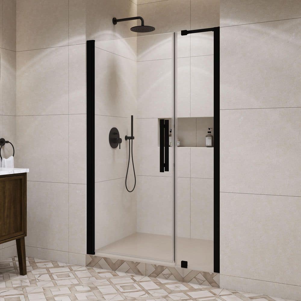 Reviews for OVE Decors Pasadena 47.4 in. Max Width x 72.01 in. H Pivot Alcove Frameless ...