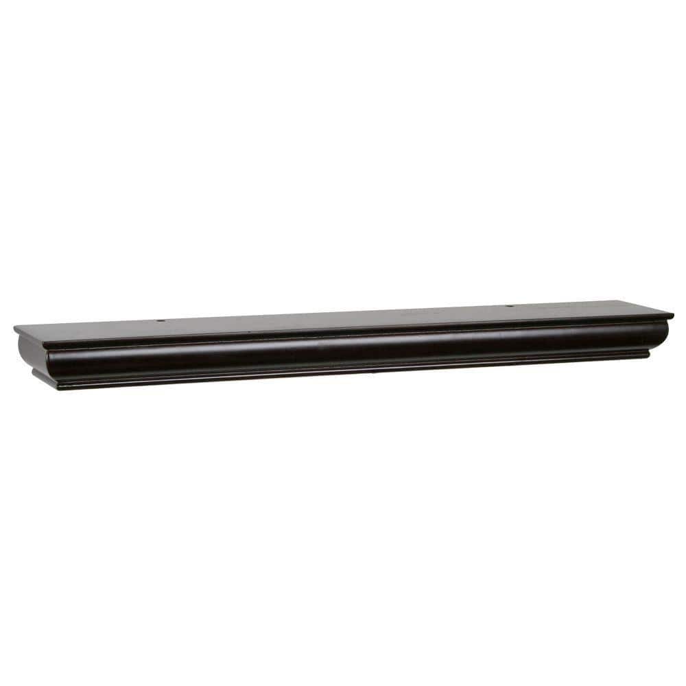 Home Decorators Collection 23 in. L x 4 in. W Profile Espresso Ledge ...