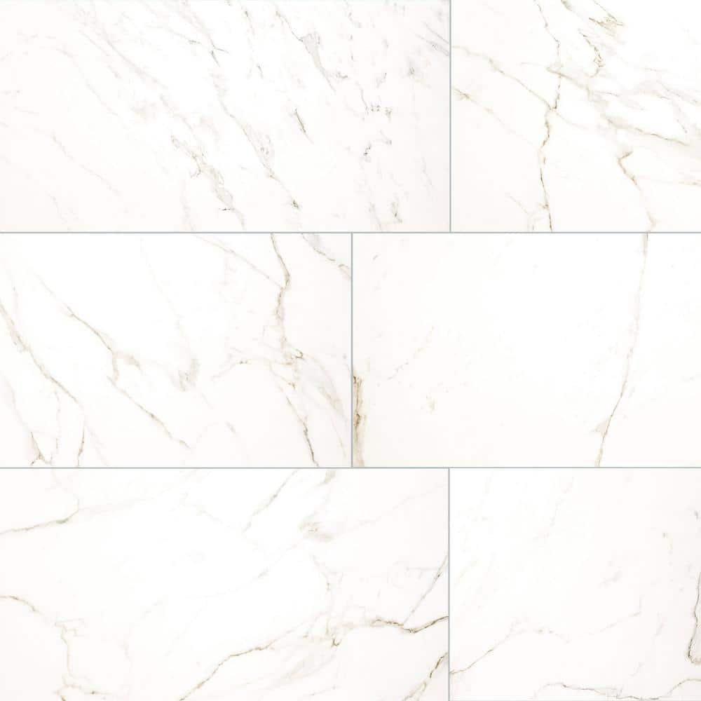 Reviews for MSI Michella Calacatta Isla 24 in. x 48 in. Polished ...