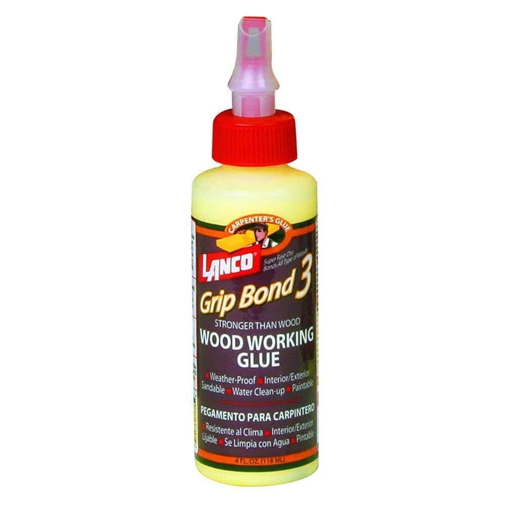 Lanco Grip Bond Three 4 fl. oz. Yellow Woodworking Glue WA505-8 - The ...