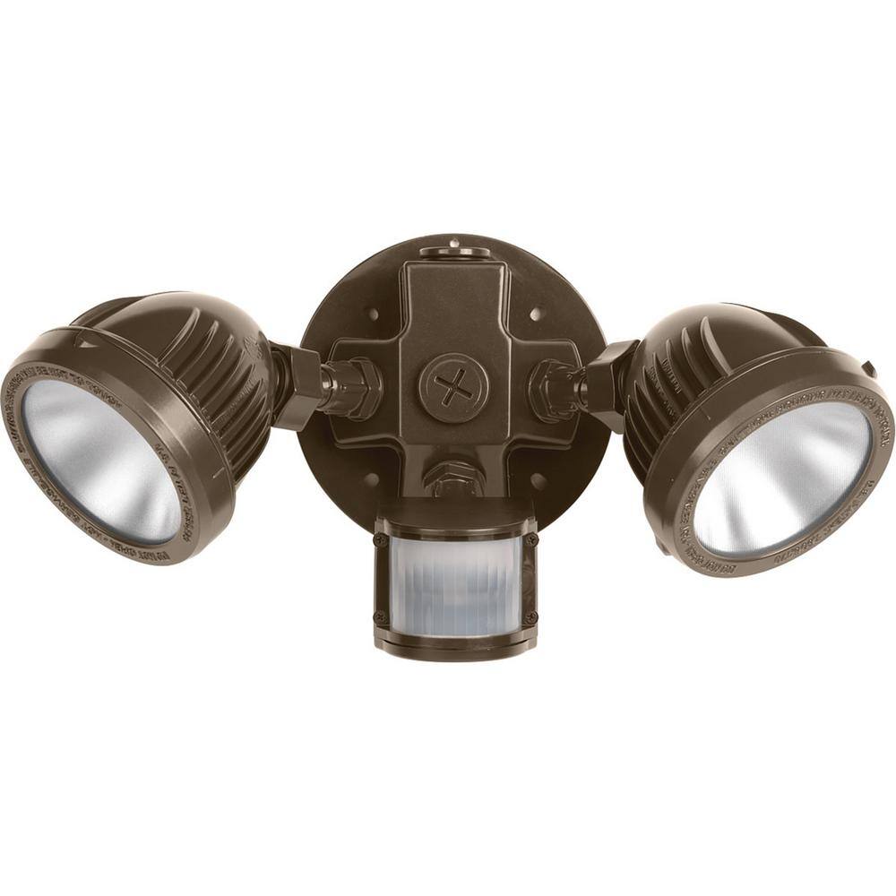 Progress Lighting 13-Watt Antique Bronze Outdoor Integrated LED Flood ...