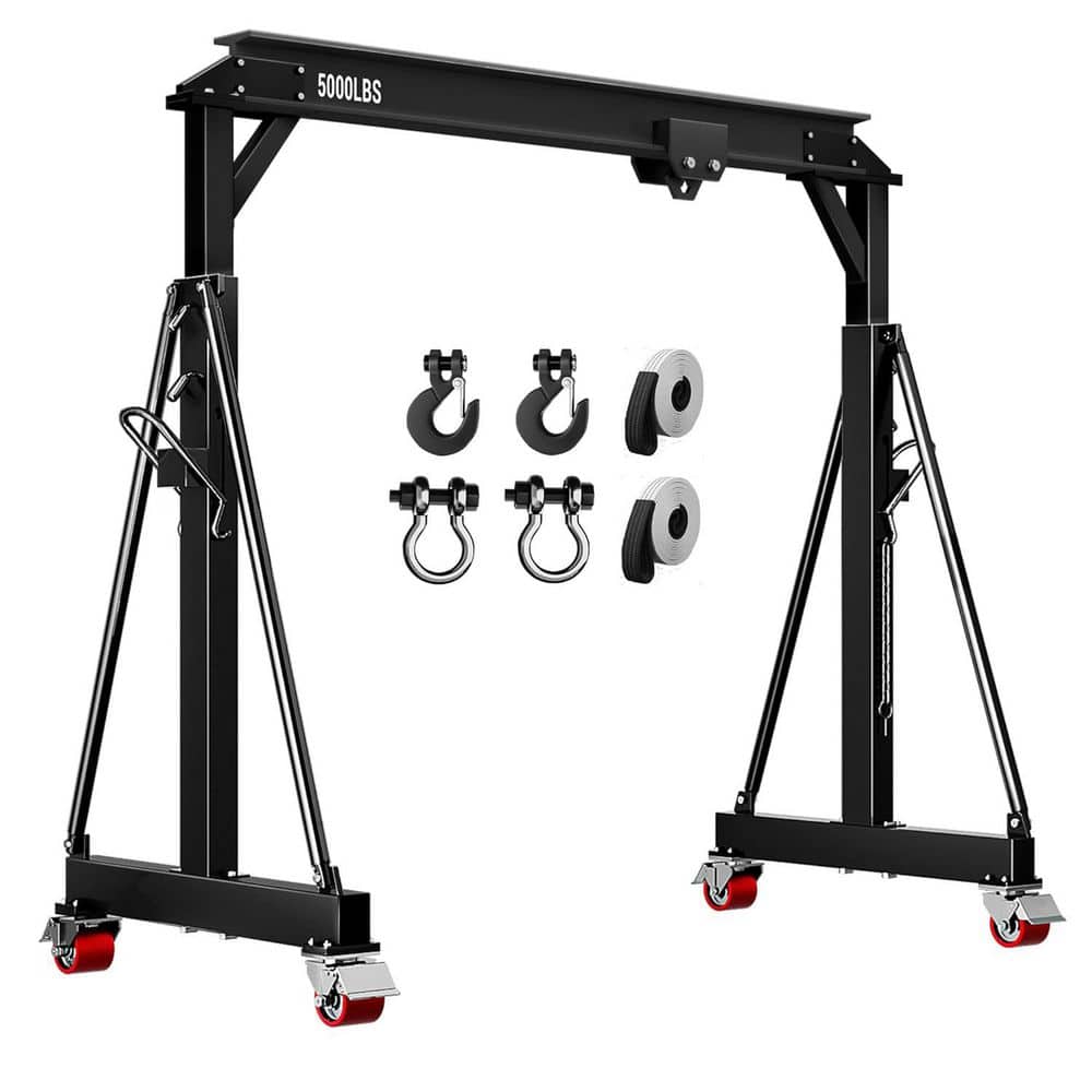 BSMTEK 2-Ton Portable Gantry Crane Adjustable Height and Width, Heavy ...