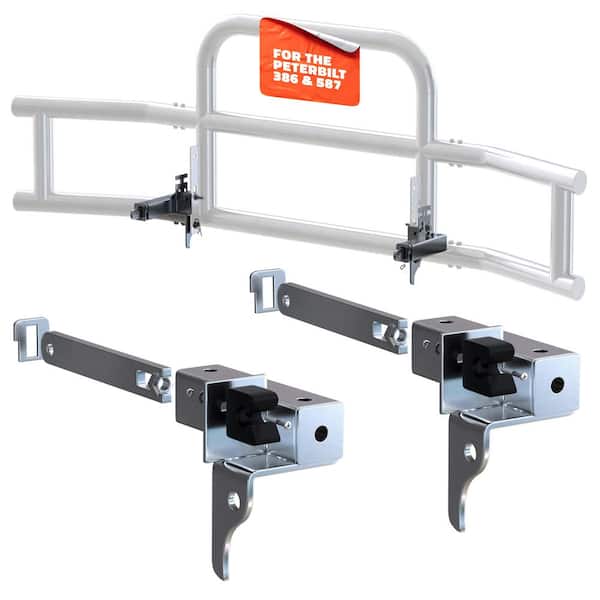 Mockins Folding Front Bumper Guard Brackets for Peterbilt 386/587 2006 ...