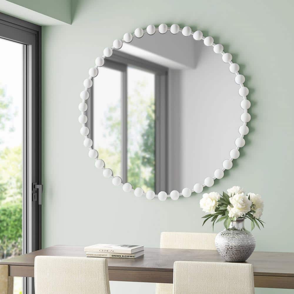 Miscool Anky 36 in. W x 36 in. H Iron Framed Round Decorative Accent ...