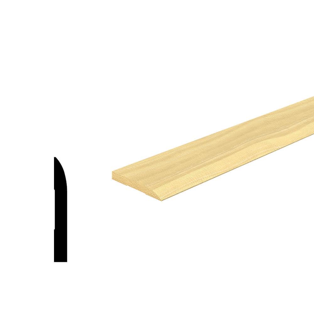 Alexandria Moulding Pro Pack 7/16 in. x 3-1/4 in. x 96 in. Pine ...