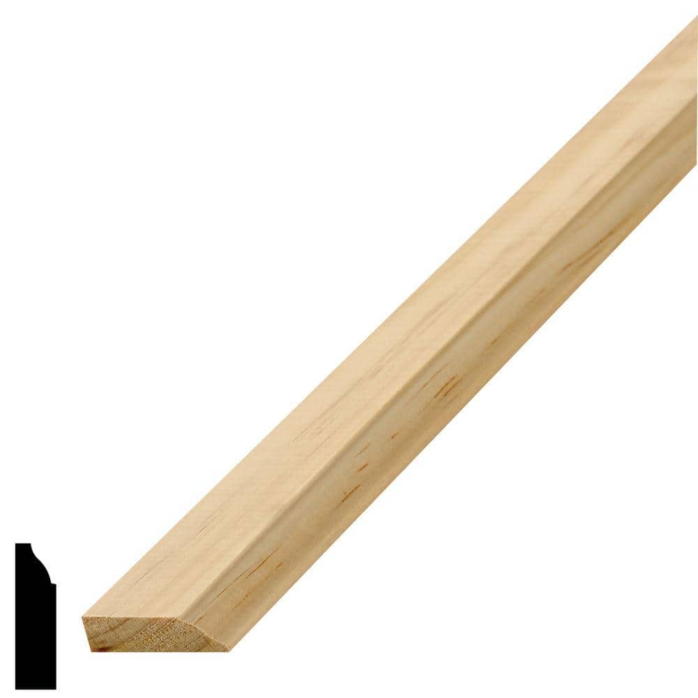 Alexandria Moulding WM 946 3/8 in. x 1-3/8 in. Pine Stop Molding 0W946 ...