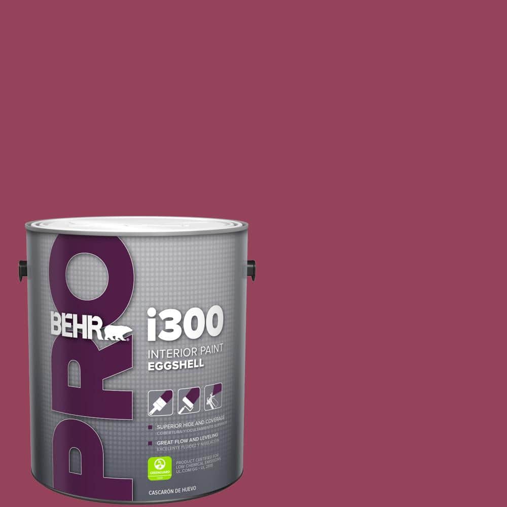 BEHR PRO 1 gal. #110B-7 Raspberry Pudding Eggshell Interior Paint ...
