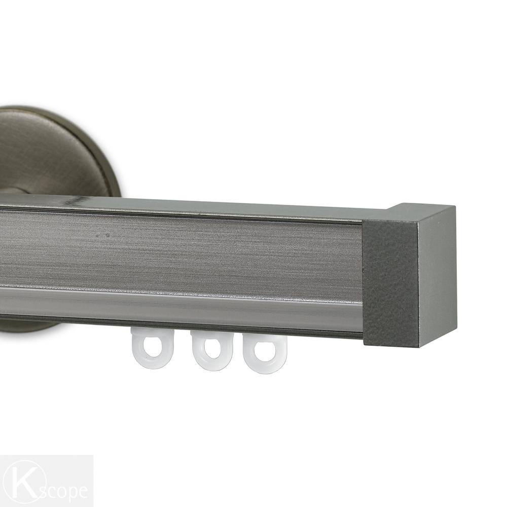 Art Decor Nexgen 72 in. Non-Adjustable Single Traverse Window Curtain ...