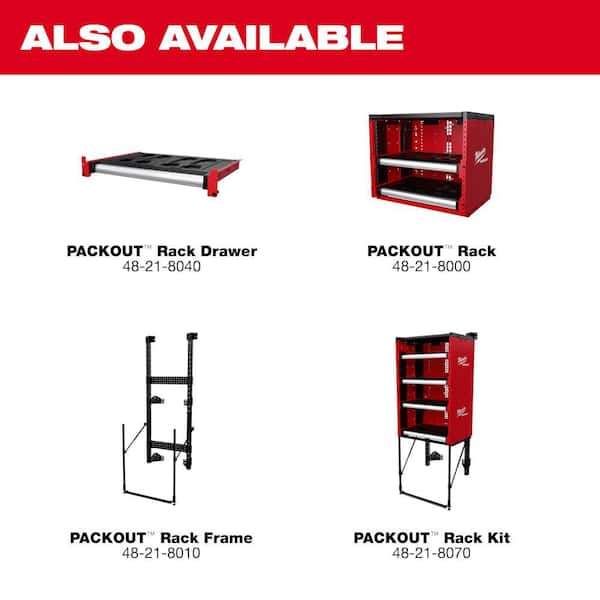 Milwaukee PACKOUT Rack Kit 48-21-8070 - The Home Depot