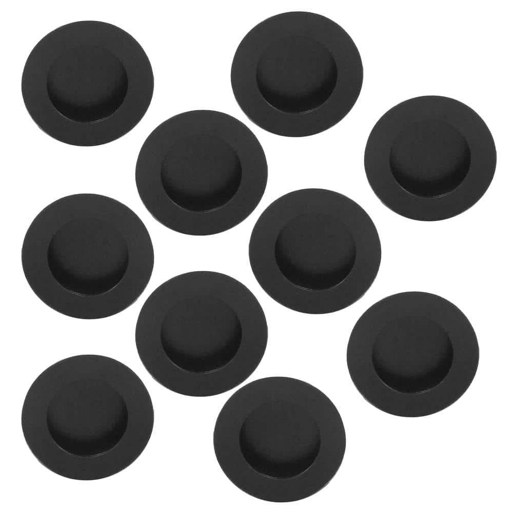 INOX FHIX 2-9/16 in. Dia Graphite Black Stainless Steel Circular Flush Cup Pull (10-Pack) FHIX01 ...