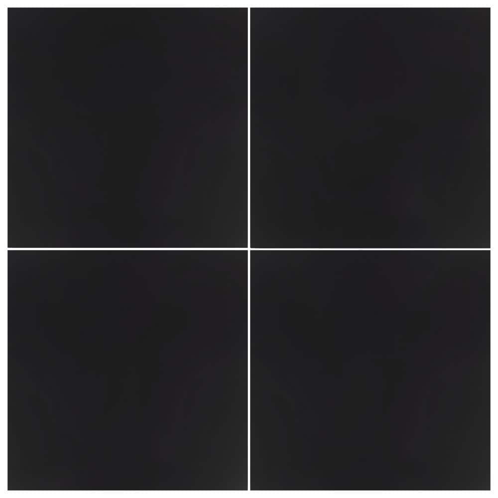 Merola Tile Klavier Matte Black 9 in. x 9 in. Porcelain Floor and Wall ...