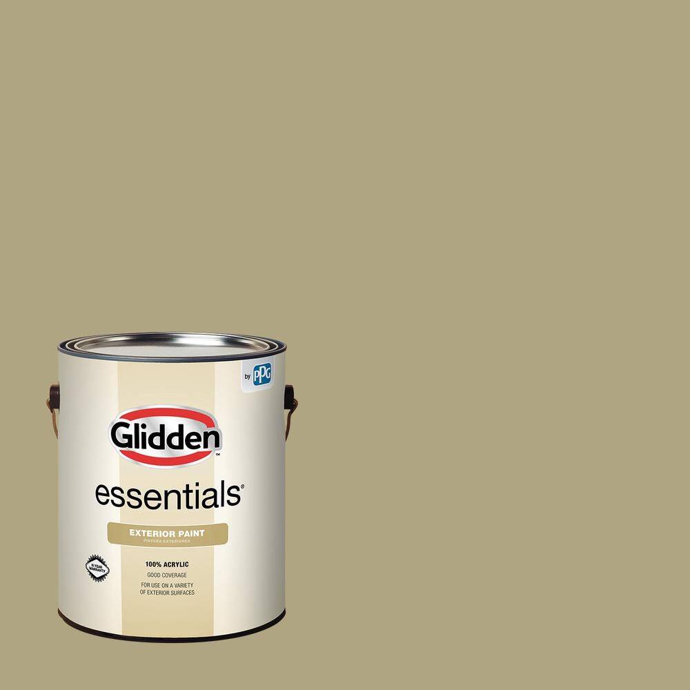 Glidden Essentials 1 gal. PPG1136-6 Dwarf Spruce Semi-Gloss Exterior ...
