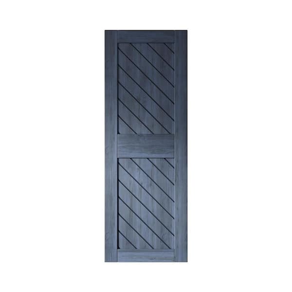 HOMACER XT2 26 in. x 84 in. C-Panel Solid Core Navy Slanted Stripe ...