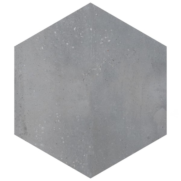 Merola Tile Recycle Hex Antique 8-1/2 in. x 9-7/8 in. Porcelain Floor ...