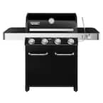 Monument Grills 4-Burner Propane Gas Grill in Black with ClearView Lid ...