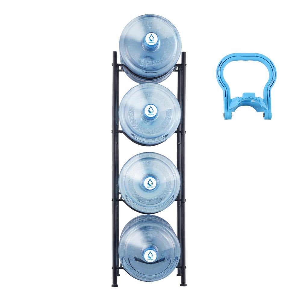 SKYSHALO 4-Tiers Water Jug Holder, 5-Gallon Water Bottle Holder, Single ...