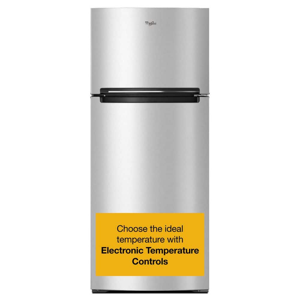 Whirlpool 28 in. 17.64 cu. ft. Wide Top Freezer Refrigerator in ...