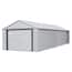 Arrow Murryhill 14 ft. W x 21 ft. D 2-Tone Gray Steel Garage and ...