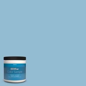 BEHR MARQUEE 5 gal. #S490-3 Reef Blue One-Coat Hide Eggshell Enamel ...