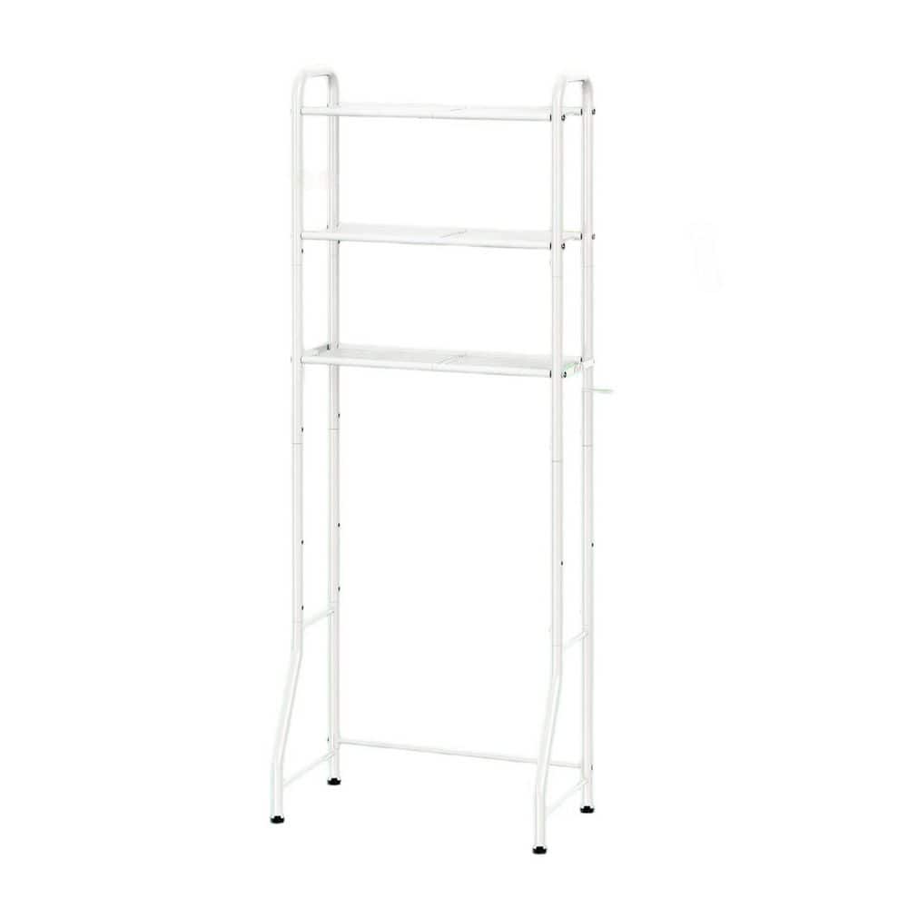 Numhew Premium Over the Toilet Floor Mount Shower Caddy, Sturdy ...