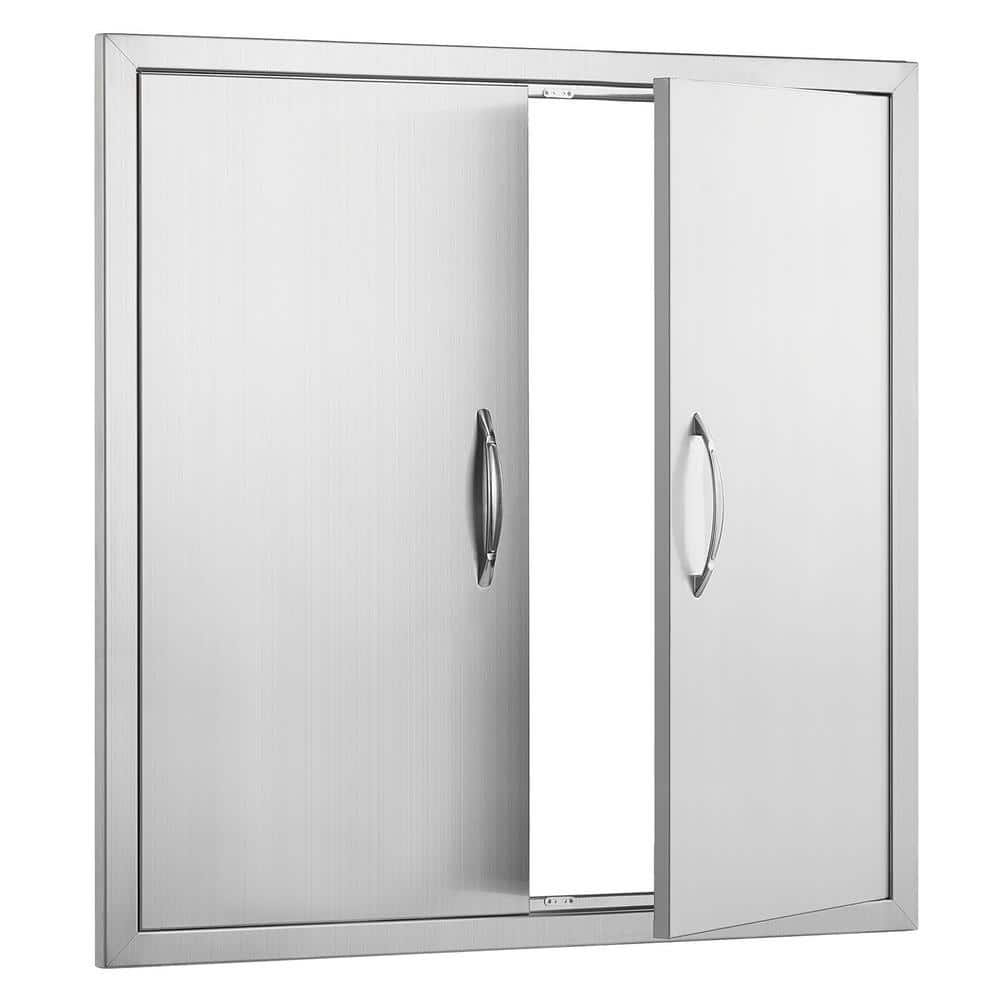 SVOPES Double Outdoor Kitchen Door 31 in. W x 31 in. H BBQ Access Door ...