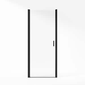 ANGELES HOME 31-32 in. W x 72 in. H Semi-Frameless Pivot Shower Door in ...