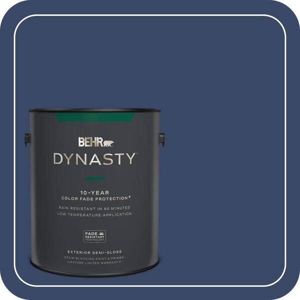 BEHR DYNASTY 1 gal. #MQ5-14 Bon Nuit Semi-Gloss Exterior Stain-Blocking ...