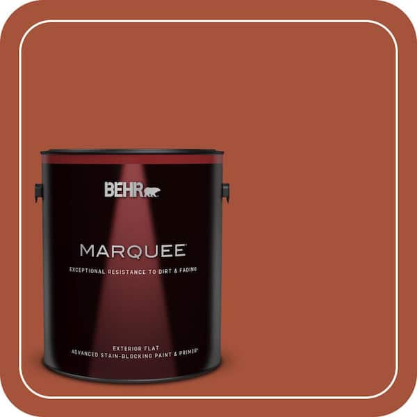 BEHR MARQUEE 1 gal. #S-H-210 New Penny Flat Exterior Paint & Primer ...