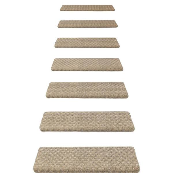 PURE ERA Bullnose Cream Gray Mini Diamond Trellis 9.5 in. x 30 in. x 1. ...